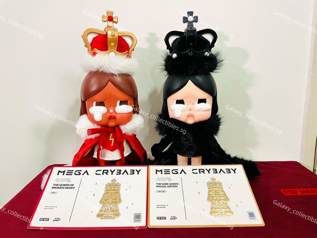 [IN STOCK] Popmart MEGA CRYBABY 400% The Queen of Broken Heart ...