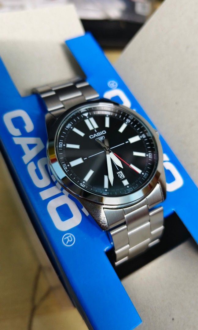 JAM TANGAN BESI STANLESS STEEL UNTUK LELAKI DEWASA CASIO ORIGINAL MTP ...