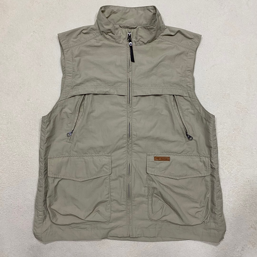 Japanese Brand FOXFIRE Multi Pocket Fishing Vest, Men's Fashion, Tops ...