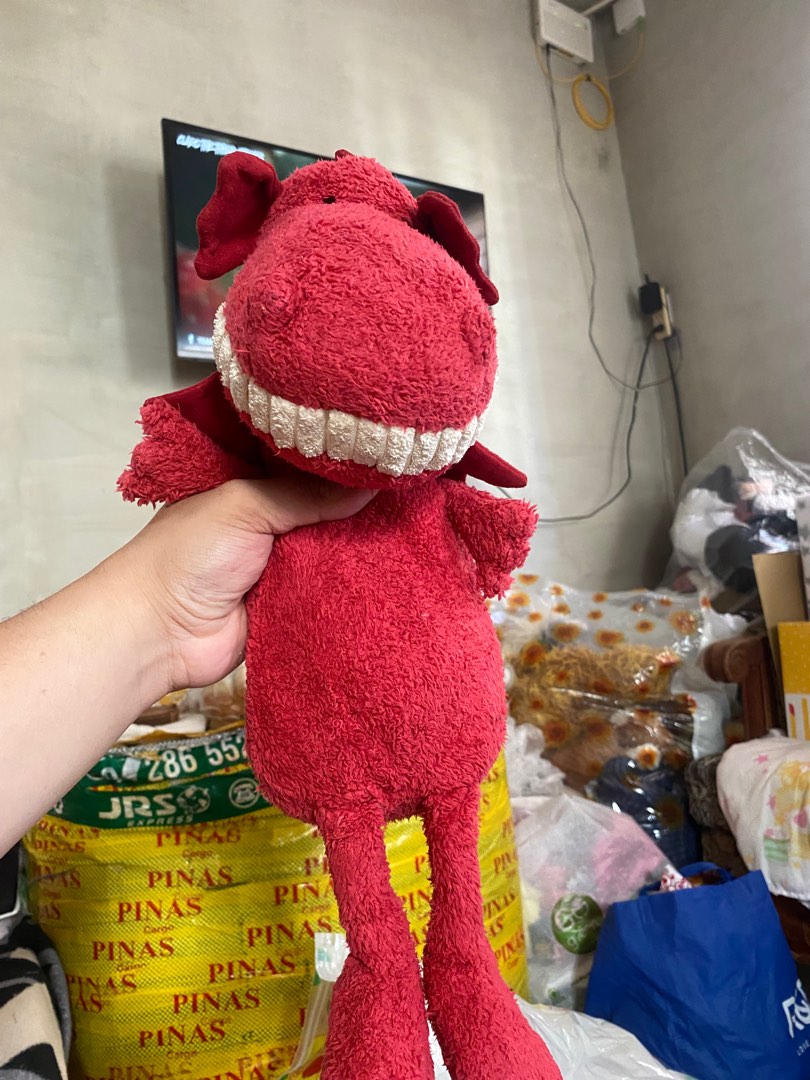 Jellycat Toothy Red Dragon M, Hobbies & Toys, Memorabilia ...