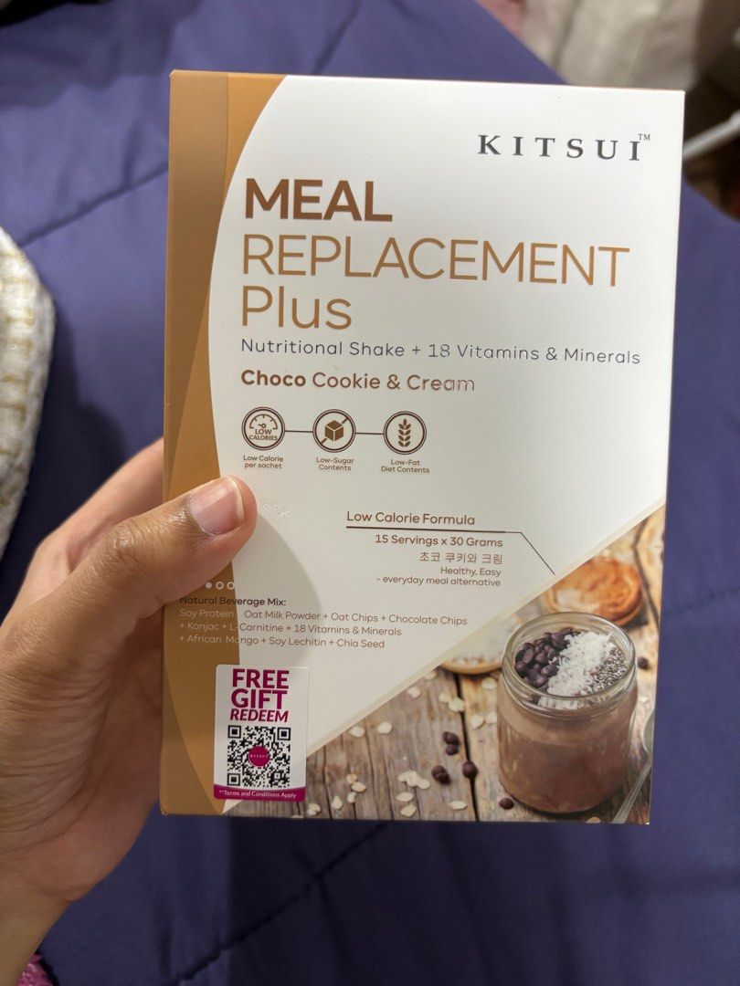 KITSUI meal replacement plus (7 sachets) Expired 01/12/2026, Health ...