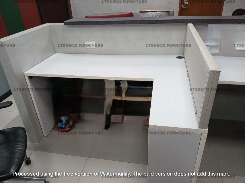 L SHAPE WORKSTATION PARTITIONS | OFFICE PARTITIONS, Furniture & Home ...