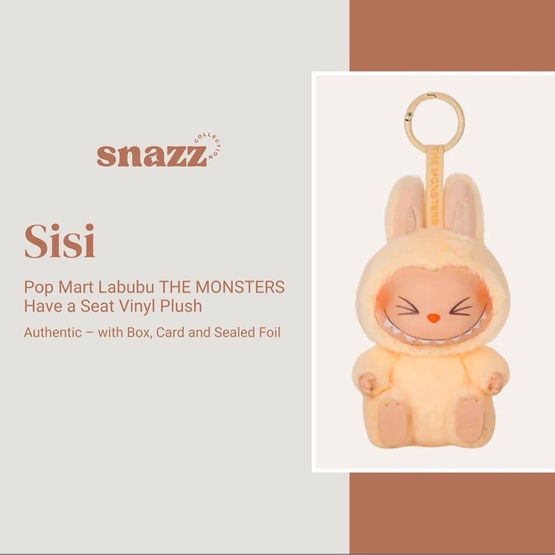 Labubu have a seat - Labubu v2 - Sisi, Hobbies & Toys, Toys & Games on ...