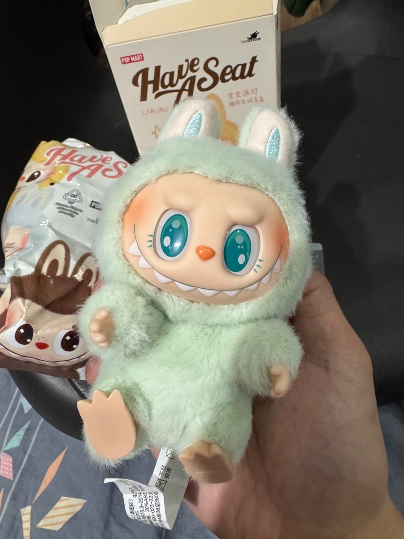 Labubu ver2 Ququ Have a seat Original, Hobbies & Toys, Memorabilia ...