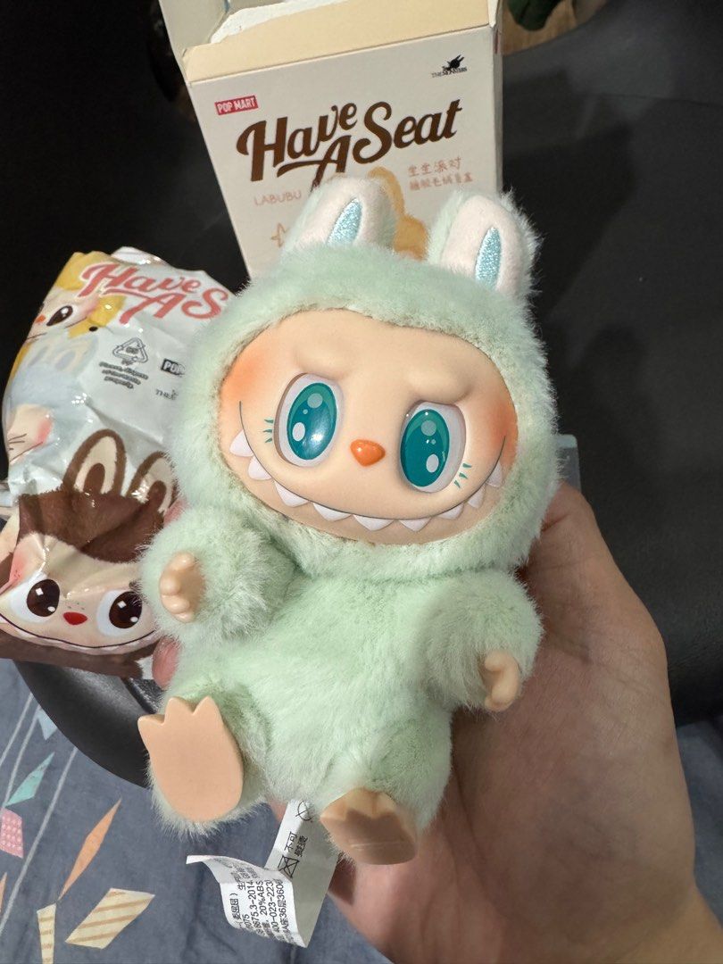Labubu ver2 Ququ Have a seat Original, Hobbies & Toys, Memorabilia ...