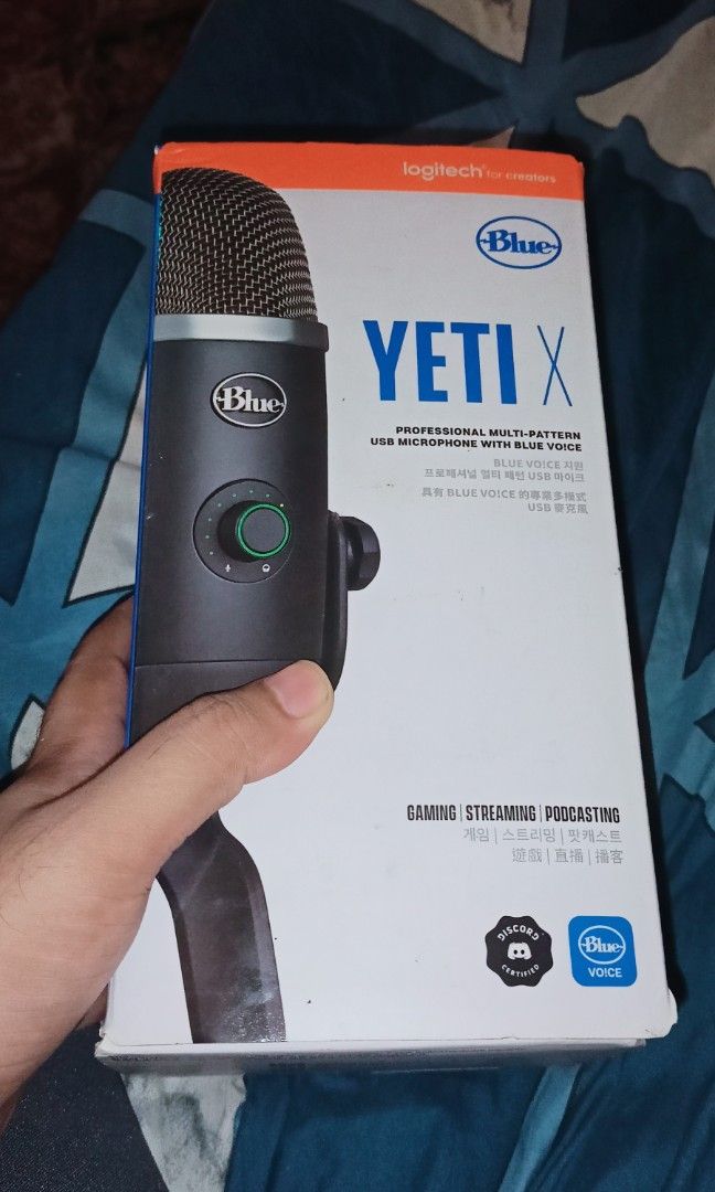 Logitech Blue YETI X professional microphone for YouTubers,ASMR ...