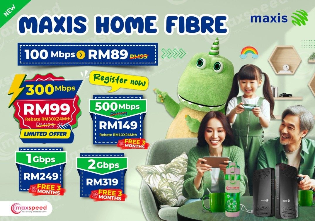 Maxis internet daftar pasang percuma untuk kedai rumah, TV & Home Appliances, Other Home ...