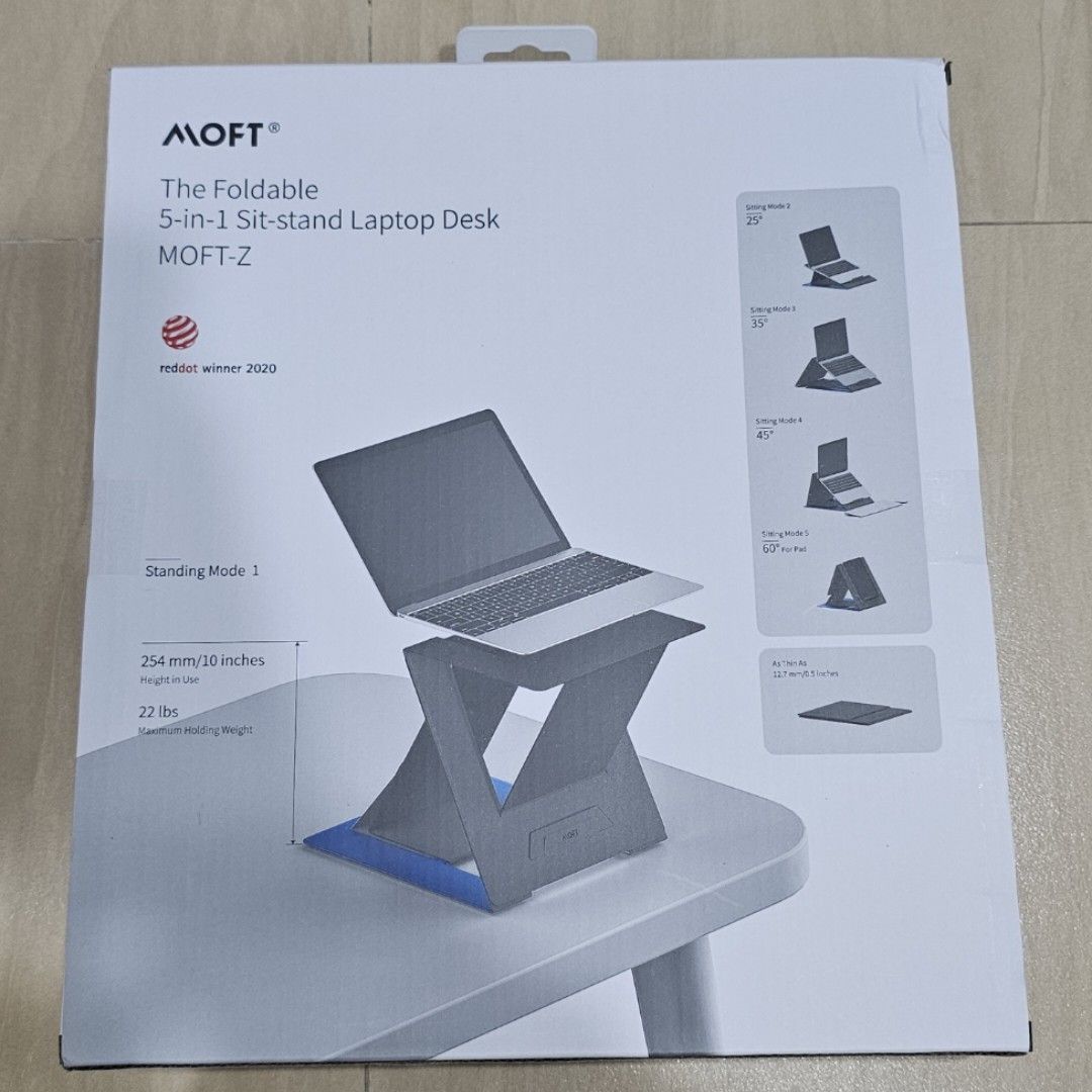 【全新】MOFT Z 隱形升降筆電架 坐姿/站姿 隨意切換, 電腦及科技產品, 電腦周邊產品, 電腦周邊產品在旋轉拍賣
