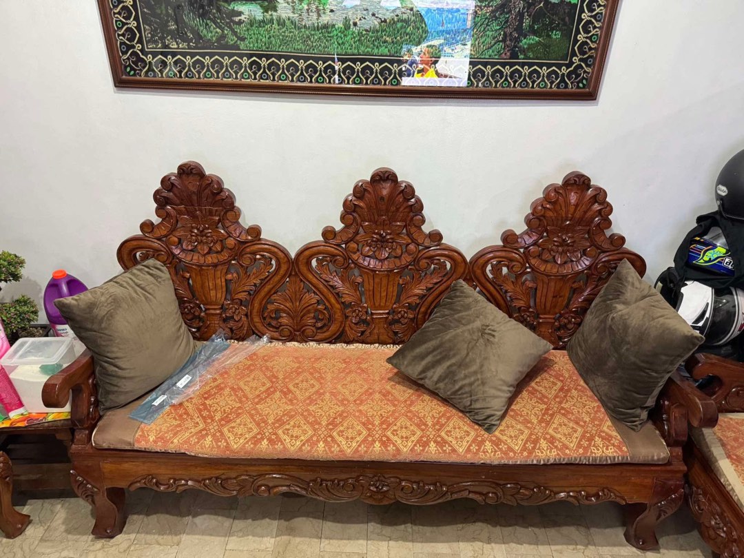 Narra sala set, Furniture & Home Living, Furniture, Sofas on Carousell