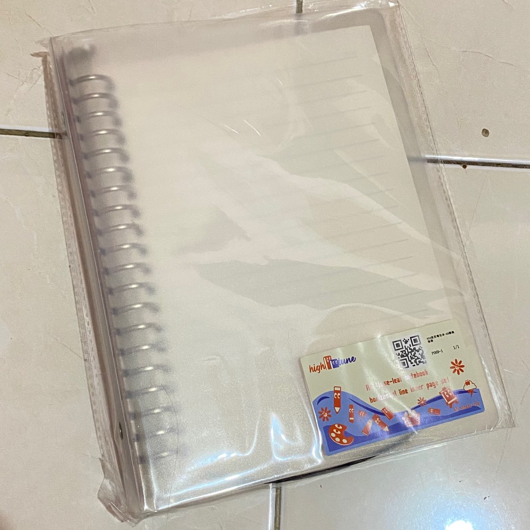 (New With Packaging) Binder Sekolah Ukuran A5 Garis Ring Besi, Buku ...