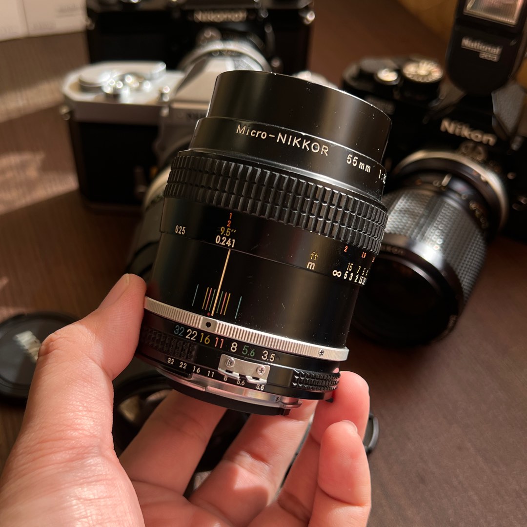 Nikkor Micro 55mm f3.5 Ai, Photography, Lens & Kits on Carousell