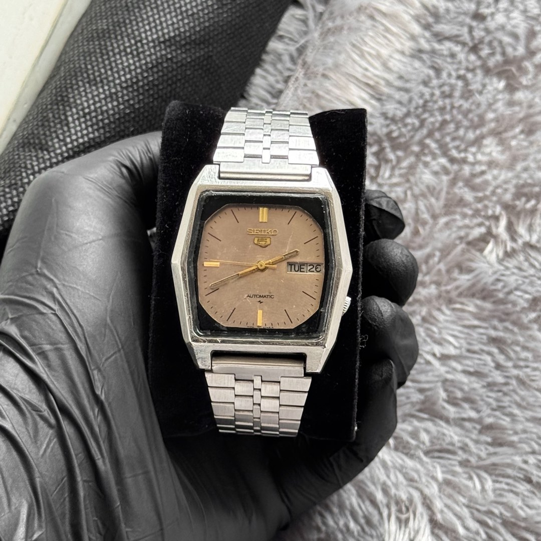 (Pasaran 2jt) Jam Tangan Tank Klasik Vintage Seiko 5 TV Shape Automatic Original, Fesyen Pria ...