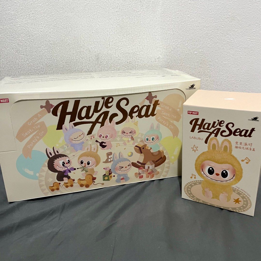 PopMart Original Labubu V2 Have A Seat whole set, Toys & Collectibles ...