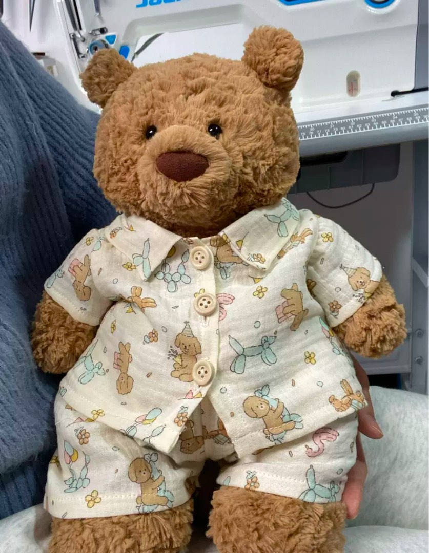 {PREORDER} jellycat bartholomew bear poodle dog pajamas OUTFIT ONLY ...