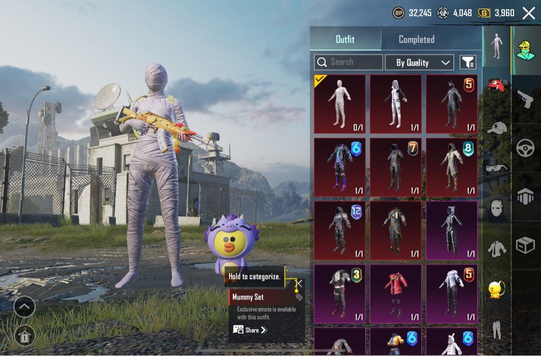 Pubg mummy set and cute bag pack account, Video Gaming, Video Games ...
