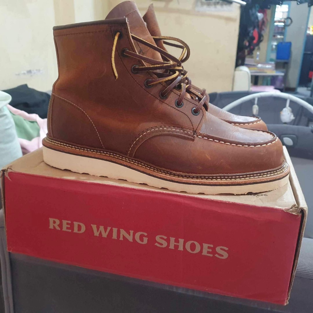Red Wing 1907 Classic Moc Toe, Men's Fashion, Footwear, Boots on Carousell
