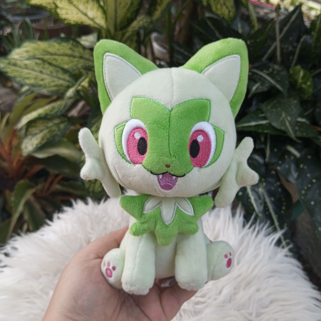 SAN-EI Pokemon All Star Collection Grass-Type SPRIGATITO 7 inches ...
