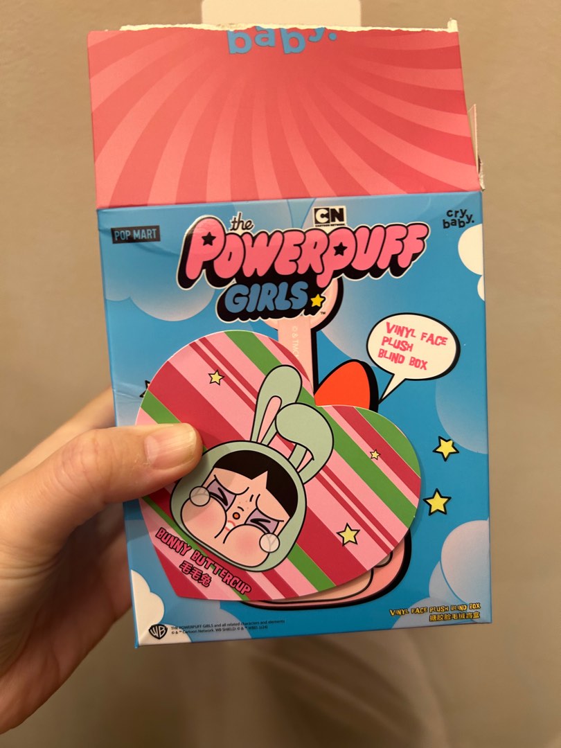 Sealed foil Authentic Popmart crybaby vinyl face powerpuff girls PPG ...