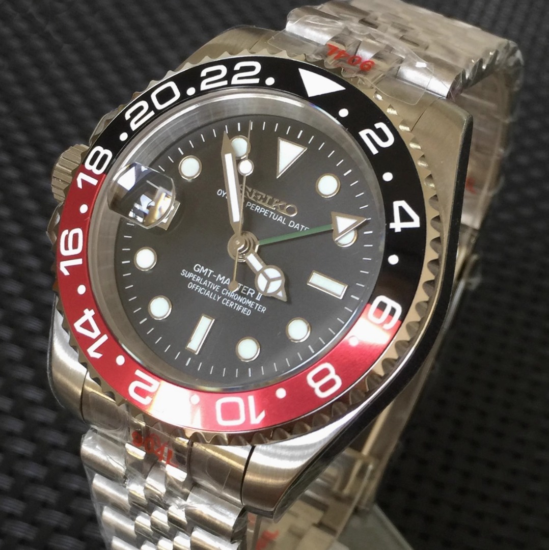 Seiko GMT Master "Coke" Mod, Men's Fashion, Watches & Accessories ...