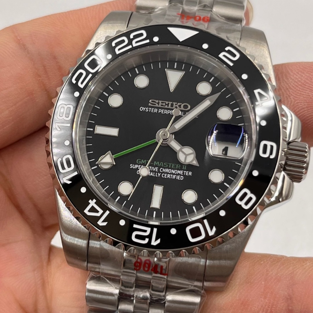 Seiko GMT Master II Mod 40mm, Men's Fashion, Watches & Accessories ...