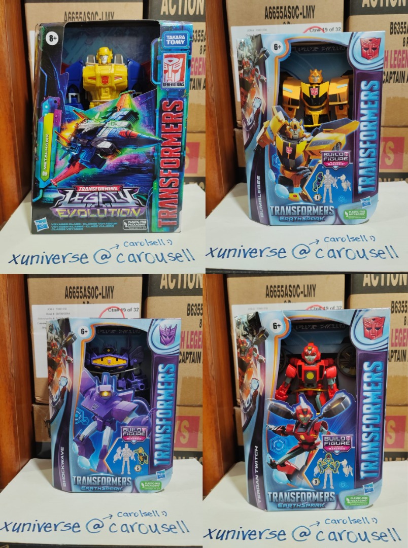 TF Transformers METAL HAWK BUMBLEBEE SHOCKWAVE TWITCH - dc marvel ...