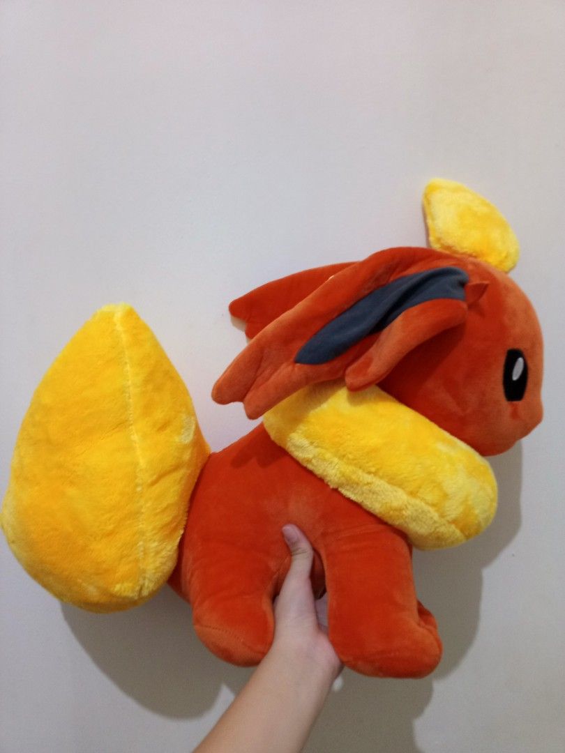 Very Big Pokemon Flareon Fire Fox Plush Plushie Stuffed Toy 60 cm ...