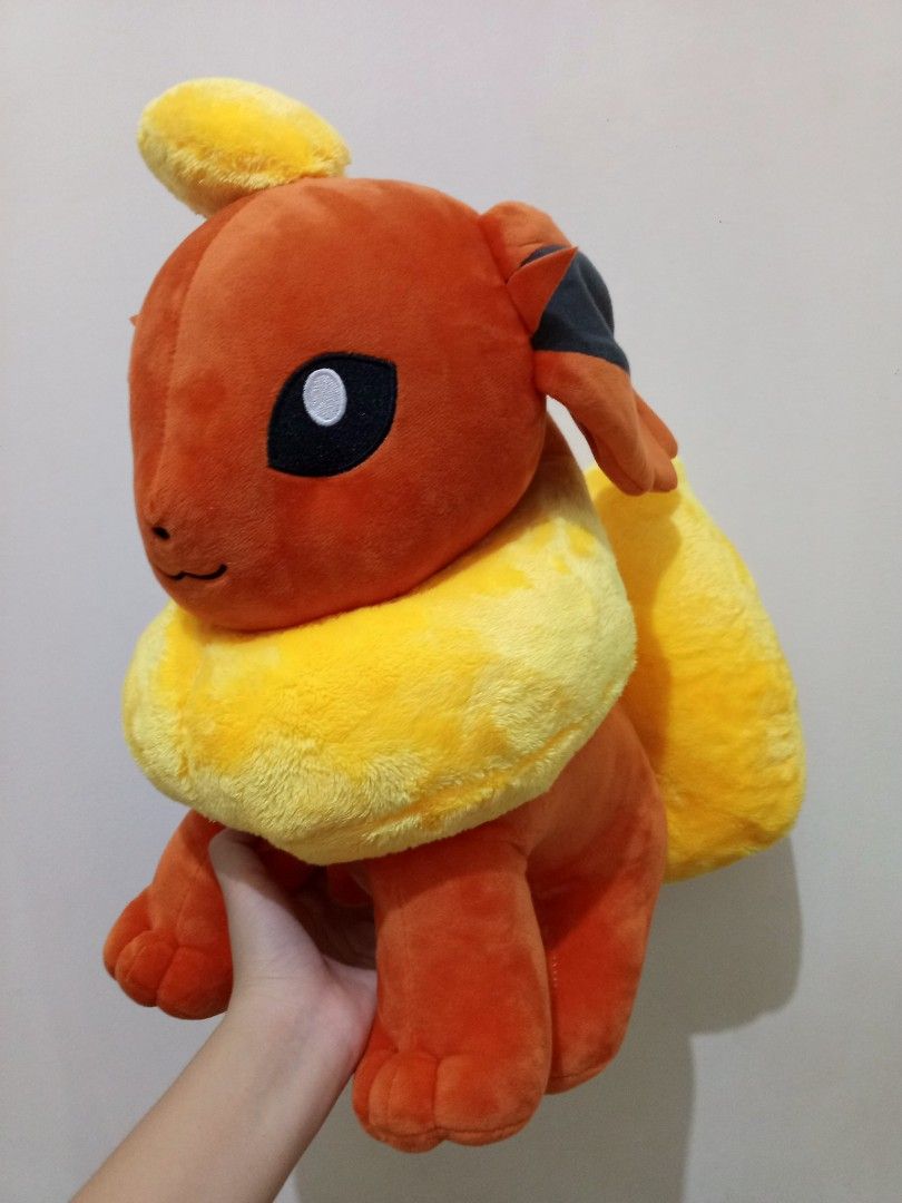 Very Big Pokemon Flareon Fire Fox Plush Plushie Stuffed Toy 60 cm ...