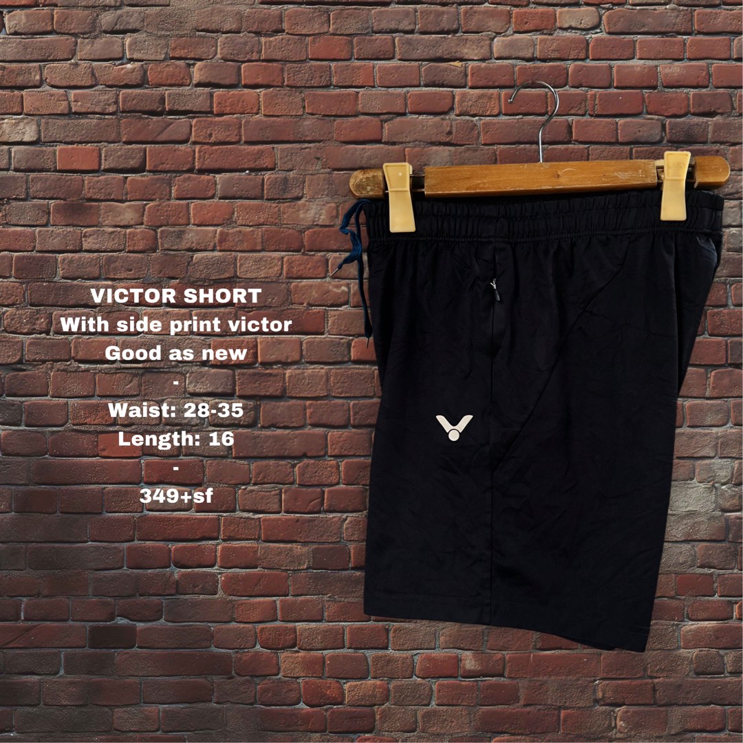 Victor short, Men's Fashion, Bottoms, Shorts on Carousell