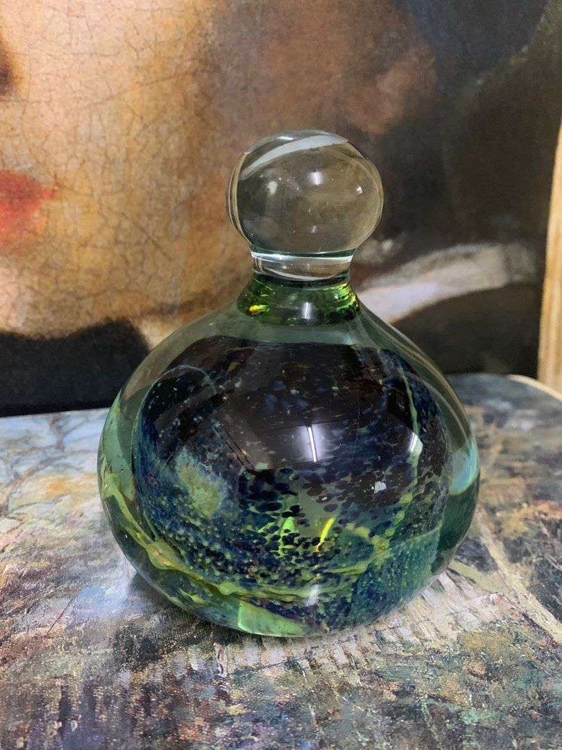 Vintage Mdina Glass Paperweight Bottle/Bell Shaped| 824g, Furniture ...