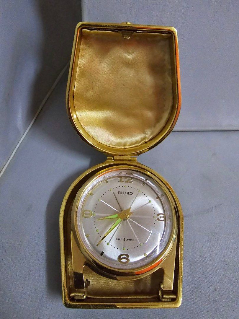 Vintage Seiko travel clock, Men's Fashion, Watches & Accessories ...