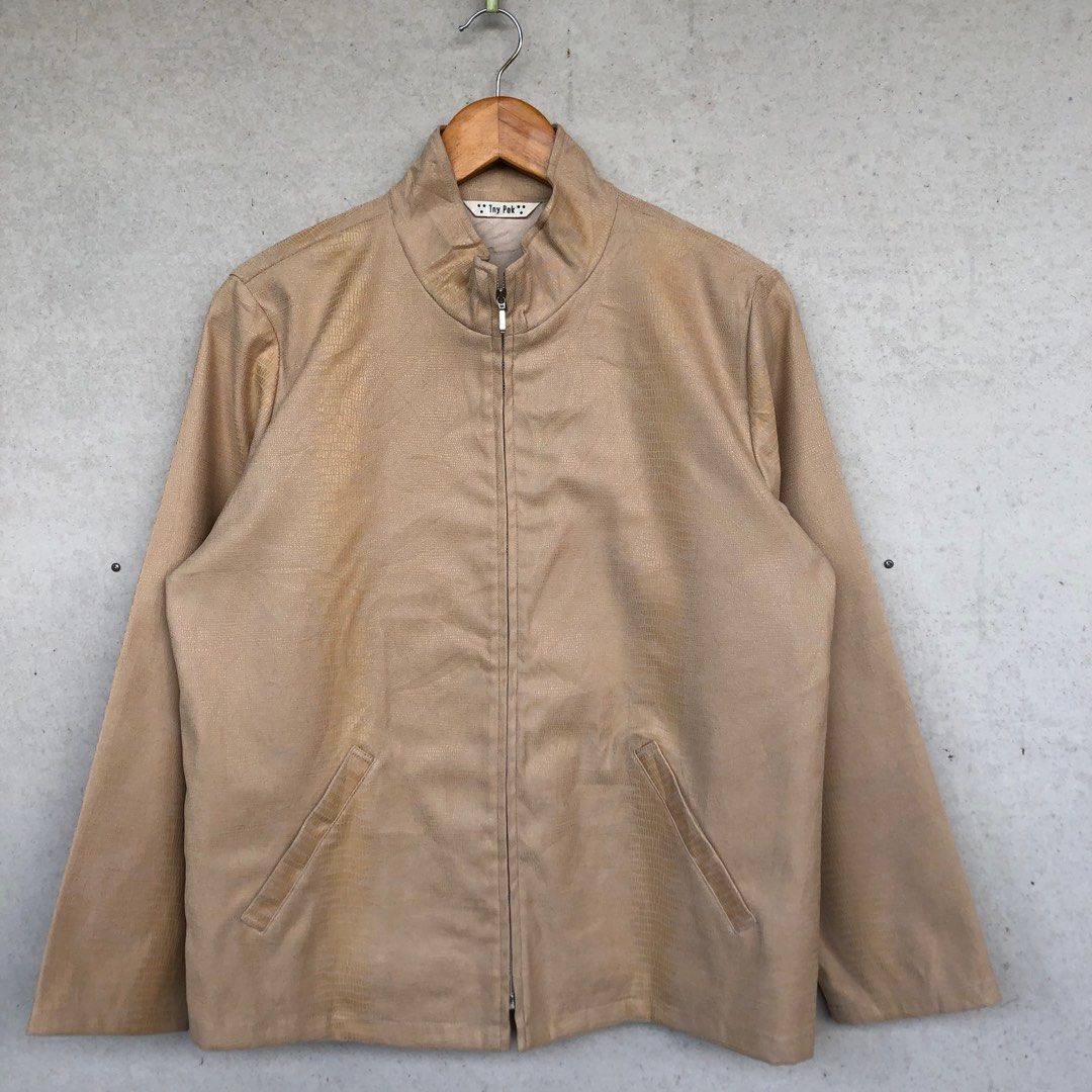 Vintage vtg tny pok brand snake skin print jacket, Luxury, Apparel on Carousell