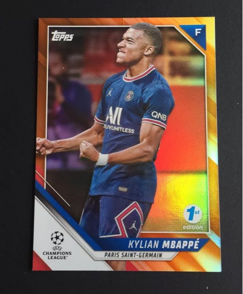 Topps /25 Kylian Mbappe Orange 14/25 Real Madrid, Hobbies & Toys, Toys ...