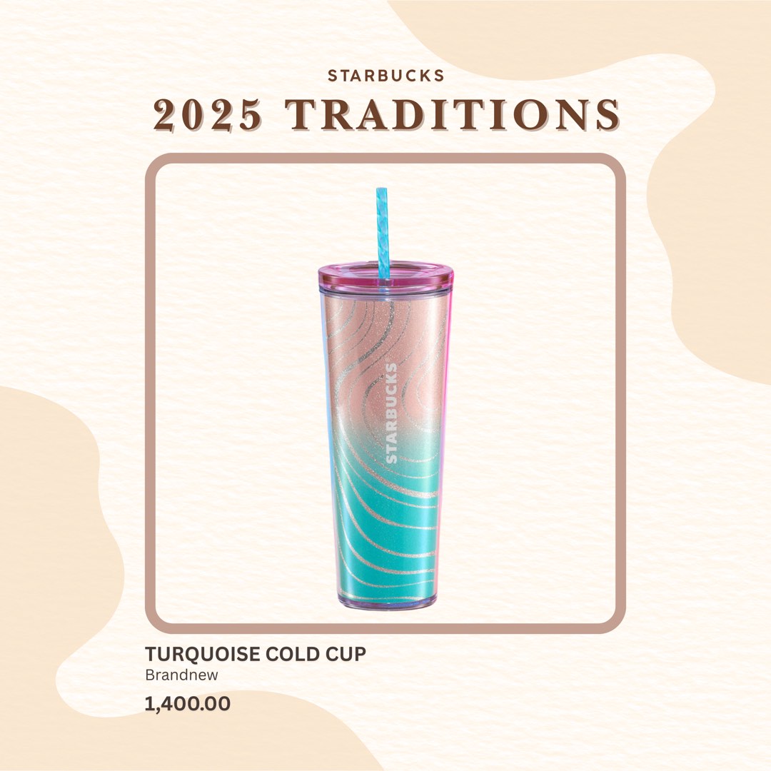 2025 Starbucks Turquoise Cold Cup Tumbler, Furniture & Home Living ...