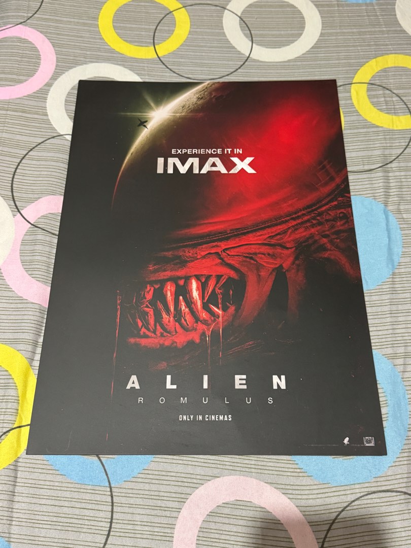 全新 異形 羅穆盧斯 IMAX Alien Romulus A3 Movie Poster, 興趣及遊戲, 收藏品及紀念品, 郵票及印刷品 ...