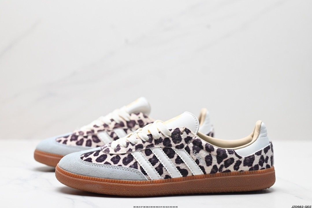 Adidas Originals Wb Pony Leo Samba OG Leopard shoes, Men's Fashion ...