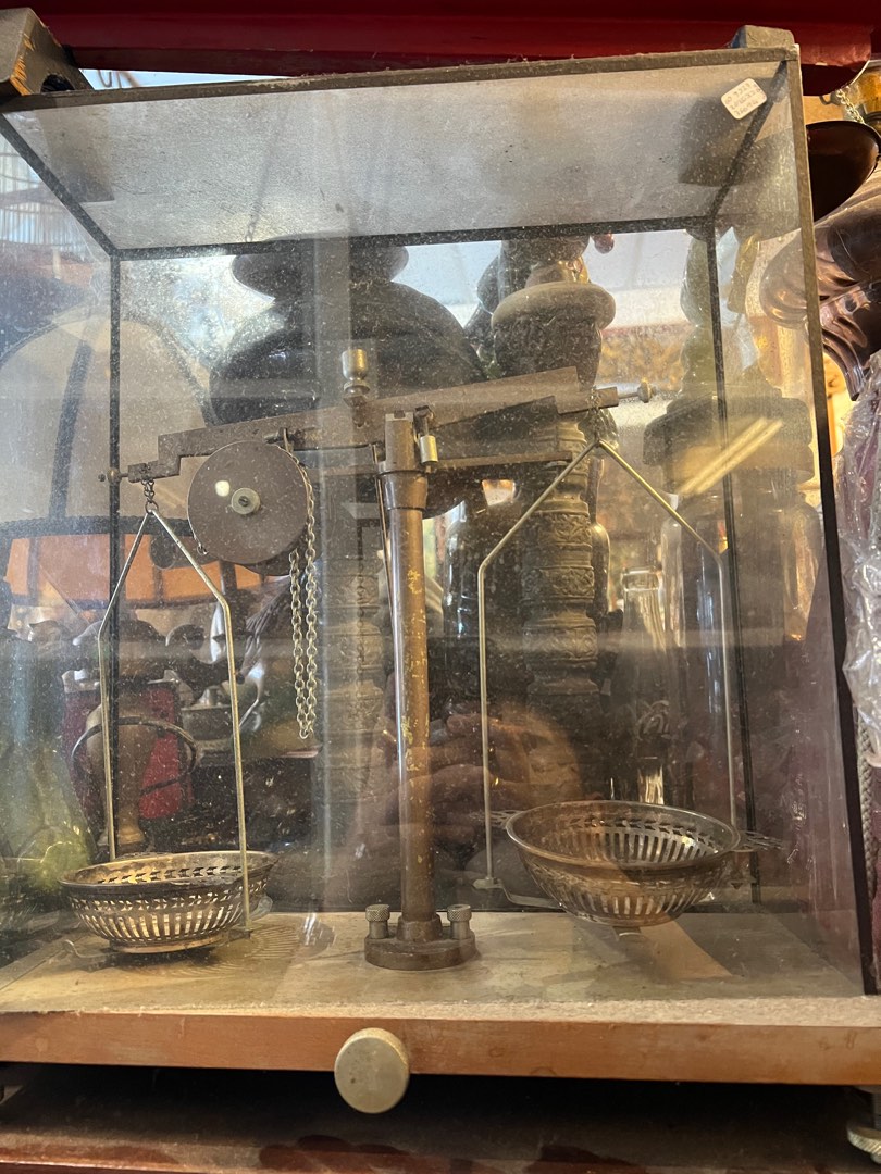 Antique vintage dacing weighting scale w box, Hobbies & Toys ...