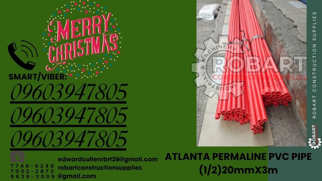 ATLANTA PERMALINE PVC PIPE (1/2)20mmX3m, Everything Else, Others on ...