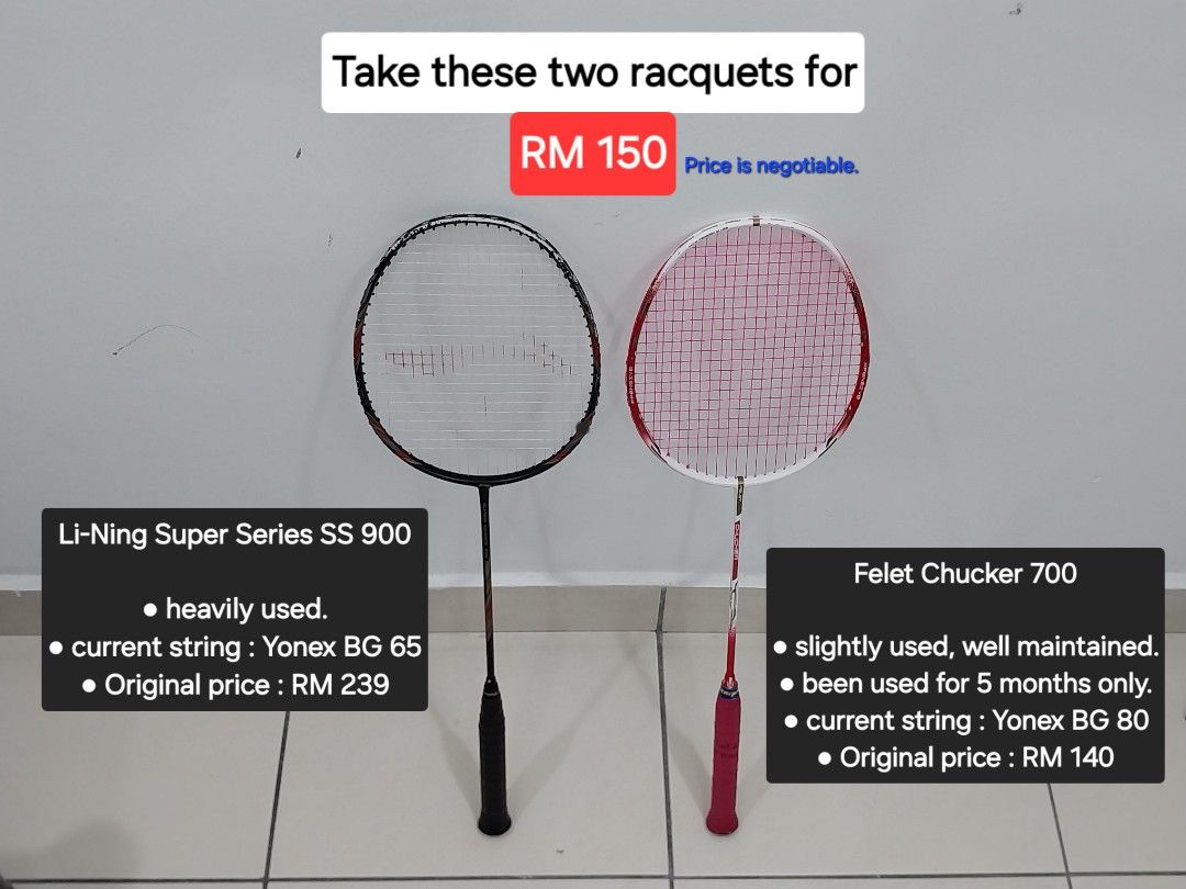 Badminton racquets, Sports Equipment, Other Sports Equipment and ...