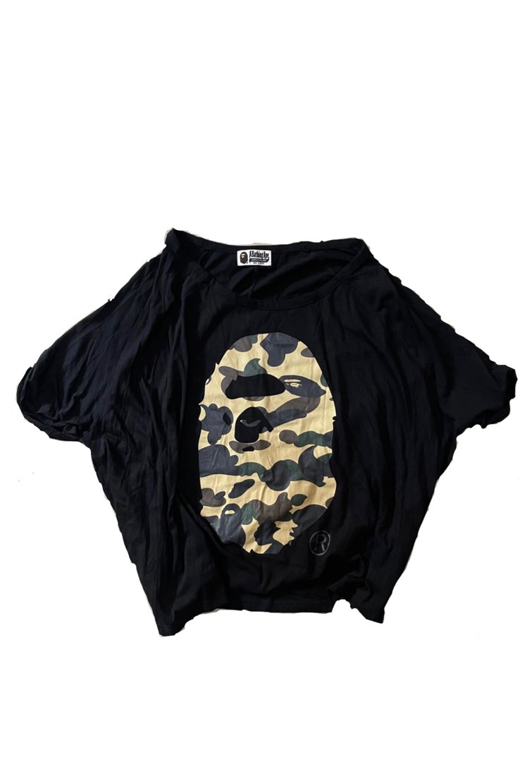 BAPE BIG HEAD BACK AND FRONT, Women's Fashion, Tops, Blouses on Carousell