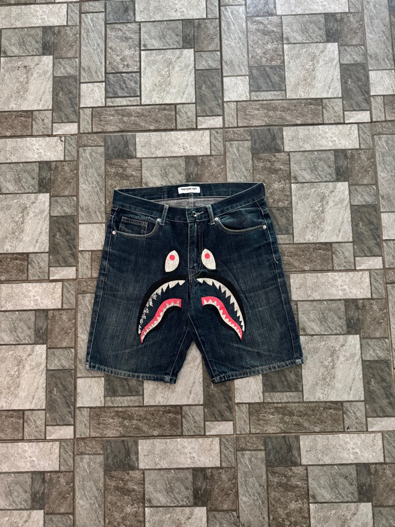 Bathing Ape Jorts, Men's Fashion, Bottoms, Shorts on Carousell