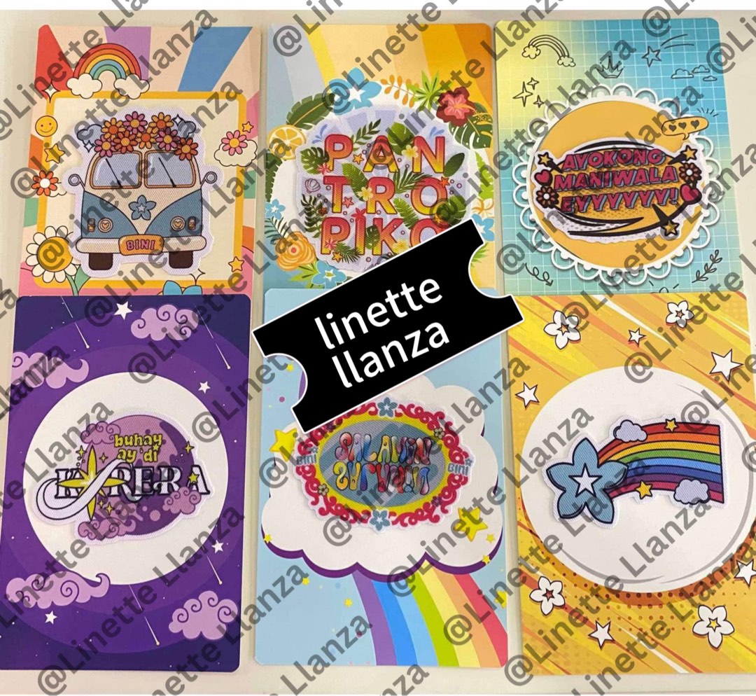 BINI SONG LYRICS IRON-ON PATCHES, Hobbies & Toys, Memorabilia ...