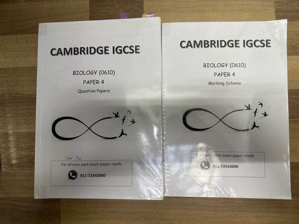 Cambridge IGCSE Biology 0610 past year paper paper 4 question paper and ...