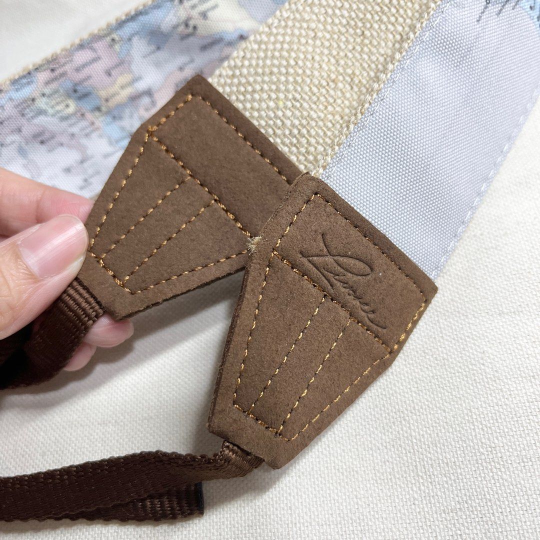 Camera Strap - Light Blue Map of the World Design, Photography ...