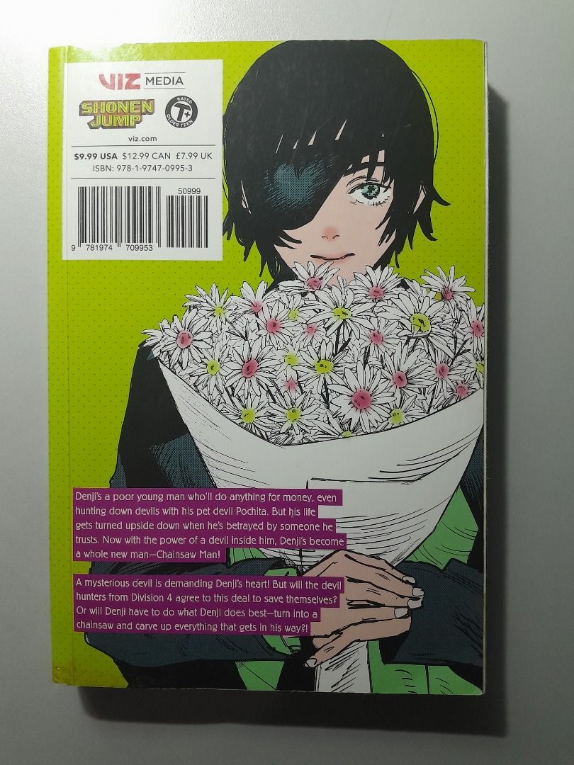 Chainsaw Man Volume 3 Manga by Tatsuki Fujimoto, Hobbies & Toys, Books & Magazines, Comics ...