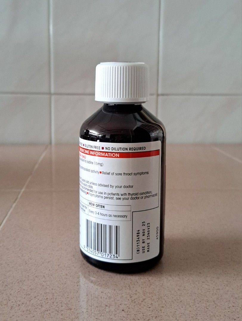 Difflam Antiseptic Sore Throat Gargle, Health & Nutrition, Medical ...