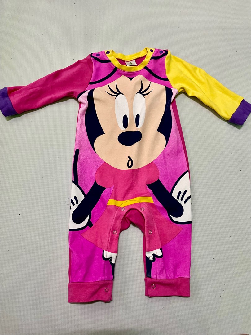 Disney Baby Minnie Mouse frogsuit for 9-12m, Babies & Kids, Babies ...