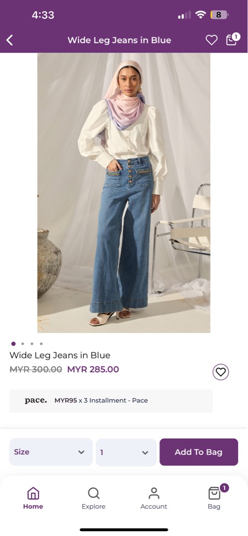 dUCk wide leg jeans in blue , duckscarves , the duck group, Women's ...