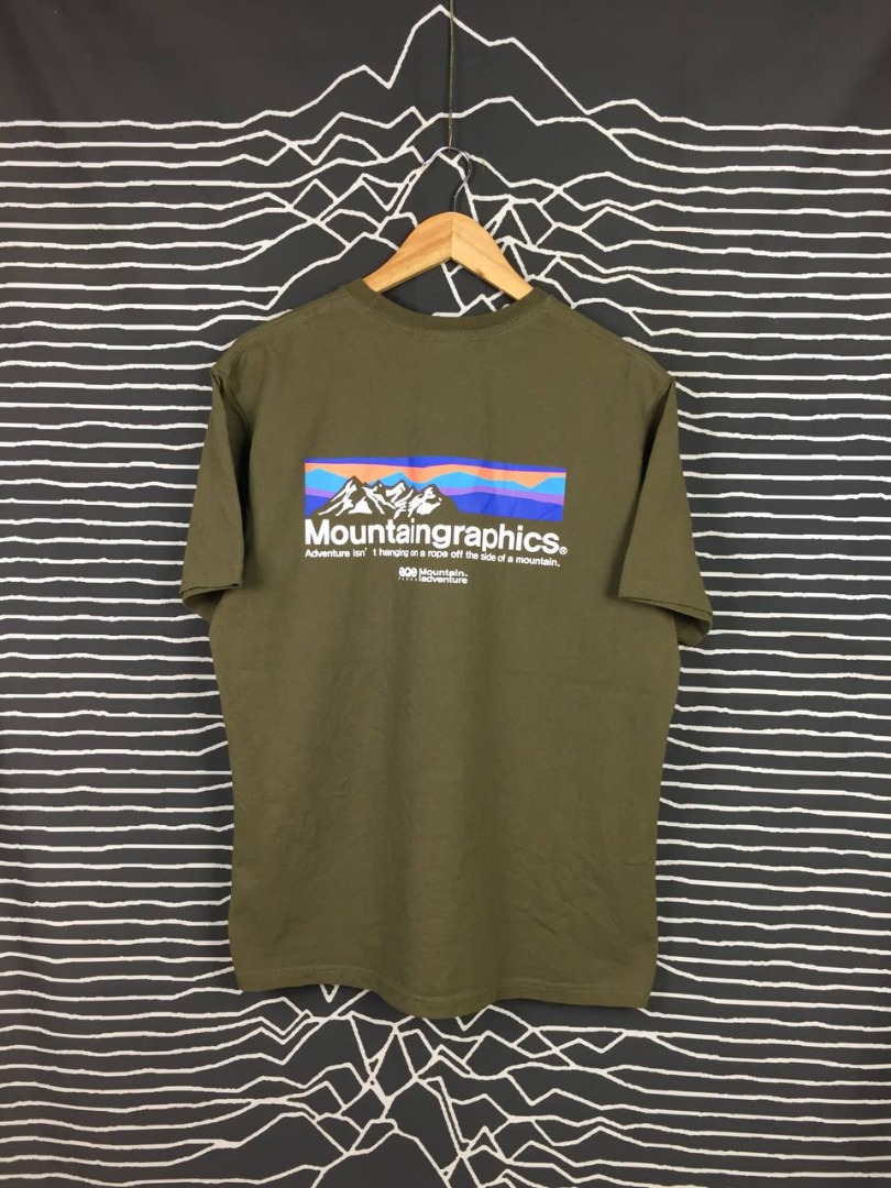 Fluke X Mountain Advanture Mountain Graphics Tee, Men's Fashion, Tops ...