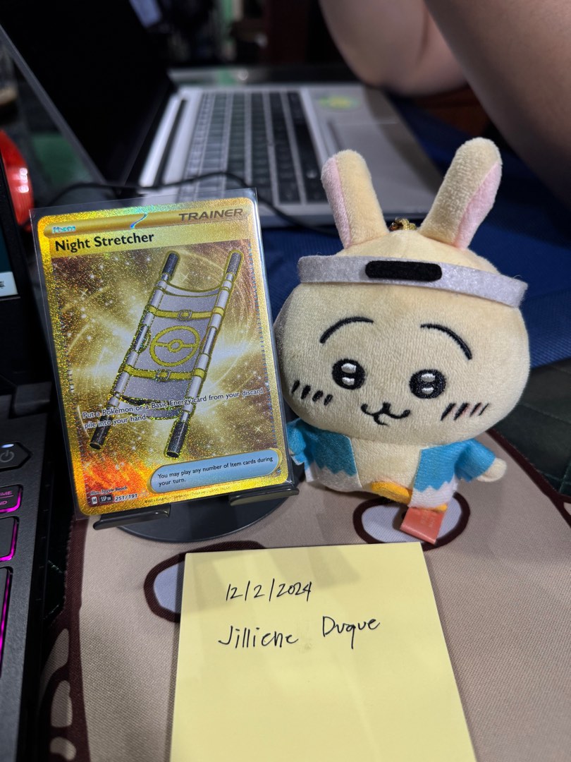 Gold night stretcher Pokemon Trading Card from Surging Sparks Set ...