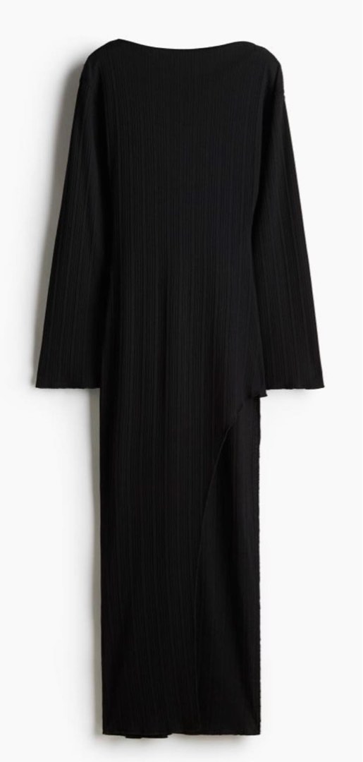H&M Long Dress in Black, Women's Fashion, Dresses & Sets, Dresses on ...